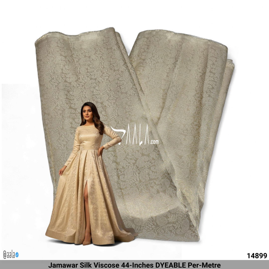 Jamawar Silk Viscose 44-Inches DYEABLE Per-Metre